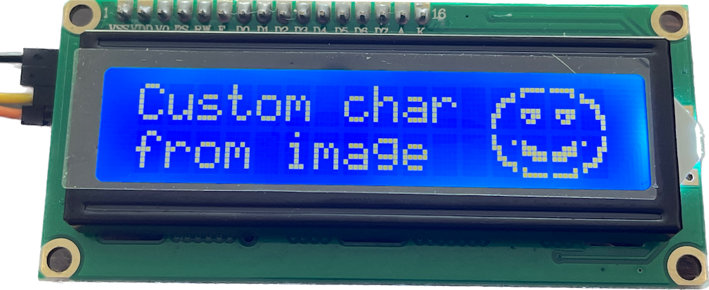 Custom Characters with an LCD 1602 - Notes To Self